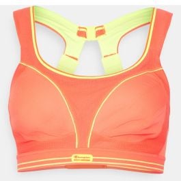 Shock Absorber Ultimate Run Bra 70B - Rote Sport-BH mit Reflektoren ...