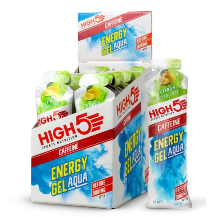High5 Energi Gel Aqua Caffeine Citrus - Boost Your Energy for Every Run!