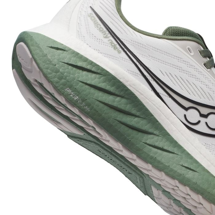 Saucony Ride 18 Men s Running Shoes PWRRUN Cushioning in White Shop at RunningXpert
